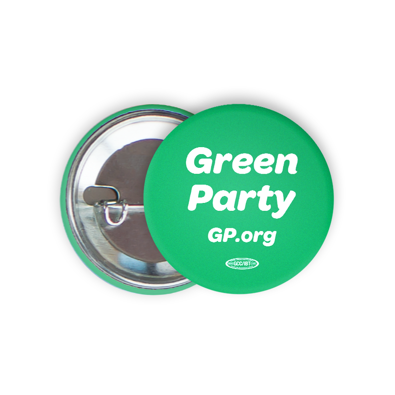 Green Party buttons - green – Green Party of the United States Shop