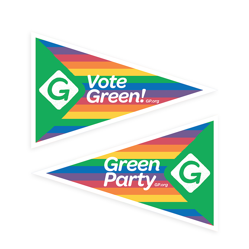 Pride Pennant - Download – Green Party of the United States Shop